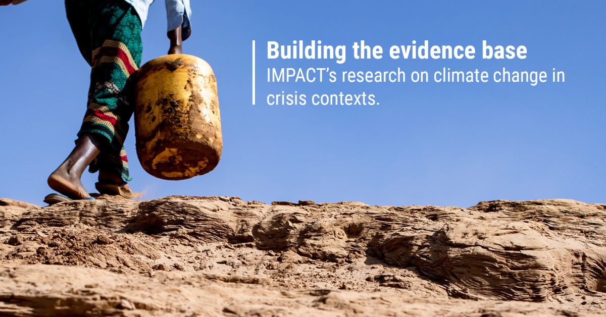 Building the evidence base: IMPACT’s research on climate change in ...
