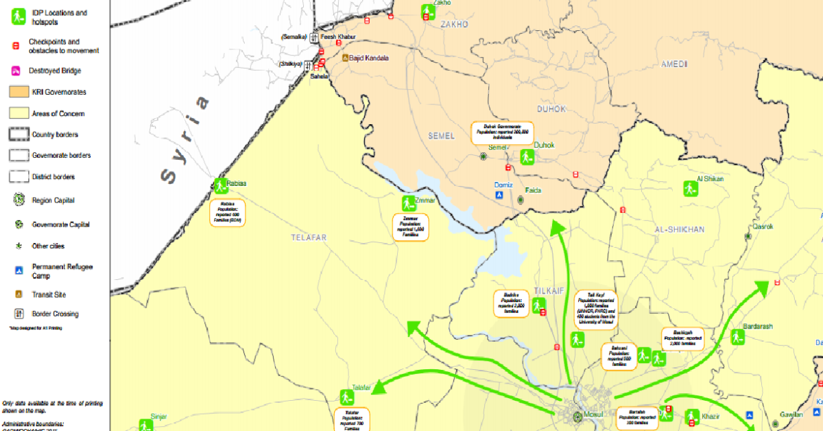 REACH supports response to Ninewa crisis, Iraq | Impact