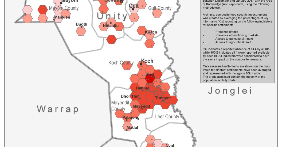 Famine in South Sudan: understanding food insecurity in Unity State ...